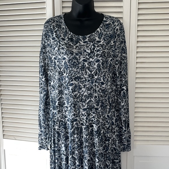 Peruvian Connection | Dresses | Nwot Peruvian Connection Indigo Floral ...